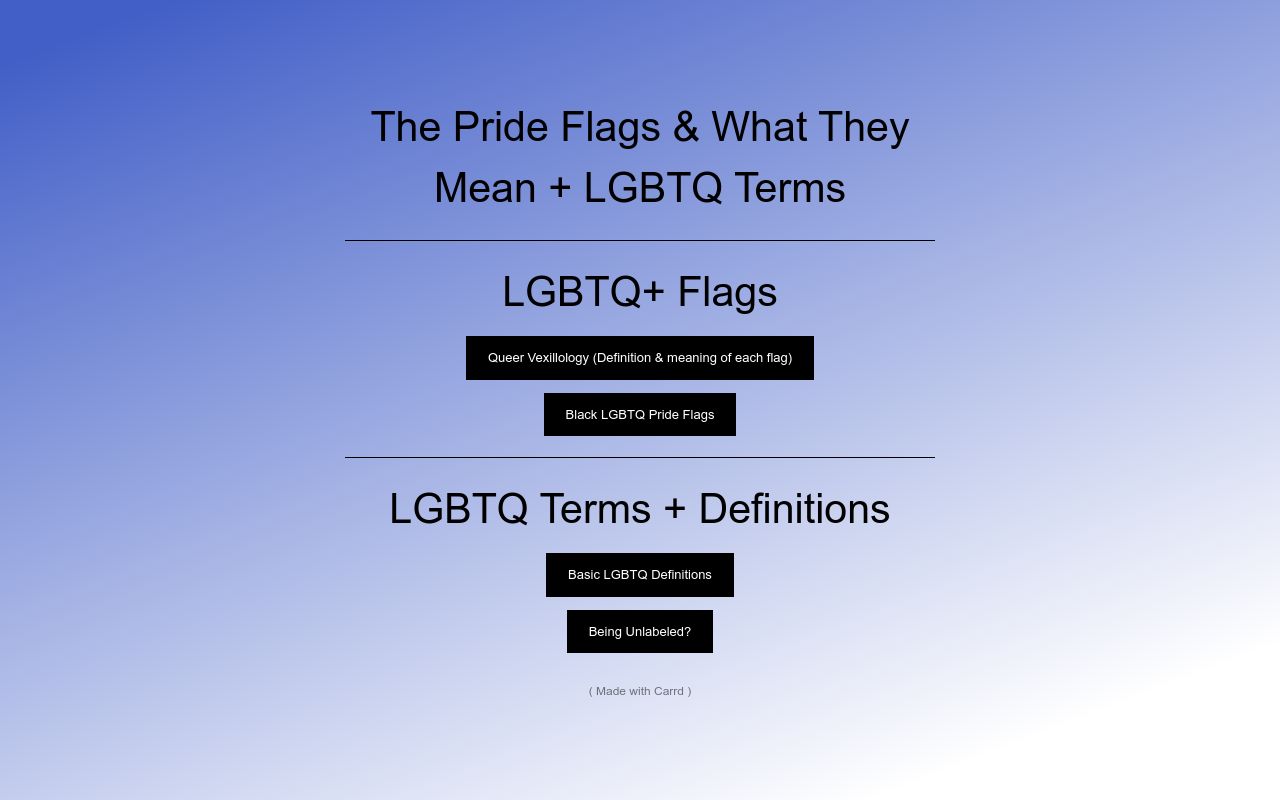 LGBTQ Flags & Terms / Definitions